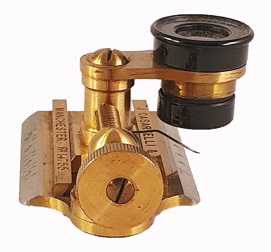 Microscope 302 (J Casartelli & Son; cloth counting glass; c. 1910)